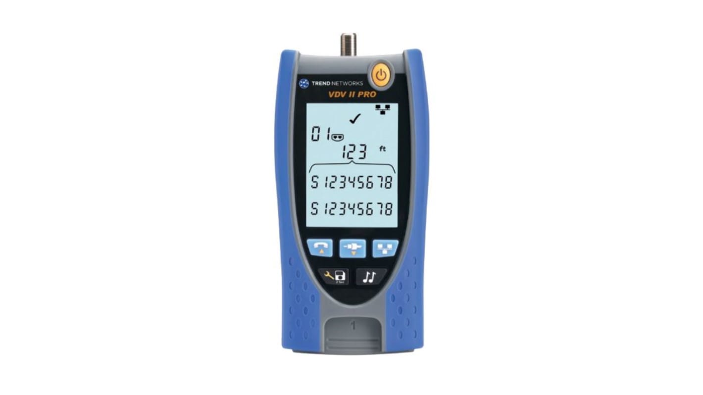 R158007 | TREND Networks Cable Tester Coaxial, RJ11, RJ12, RJ45, VDV II ...