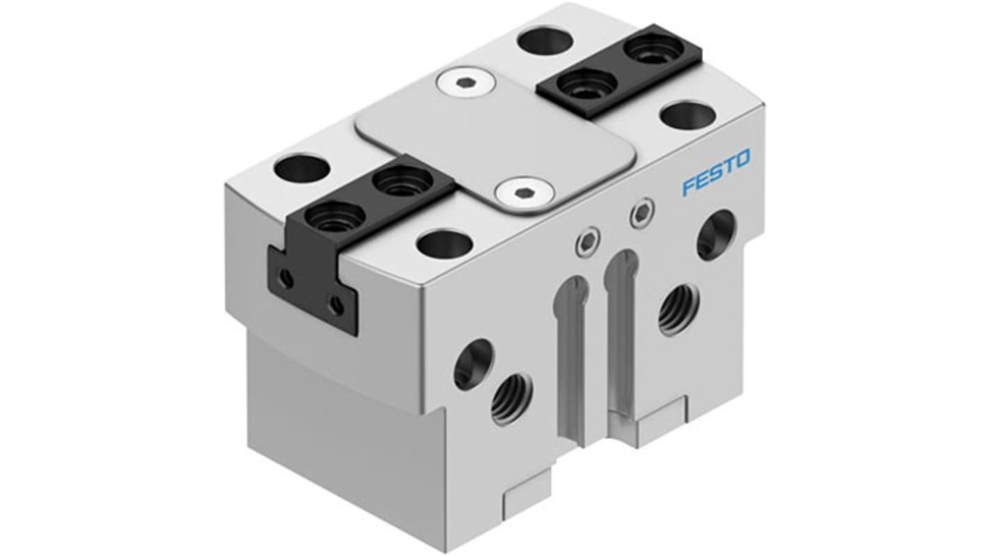 Festo 2 Finger Double Action Pneumatic Gripper, HGPT-16-A-B-F, Parallel ...