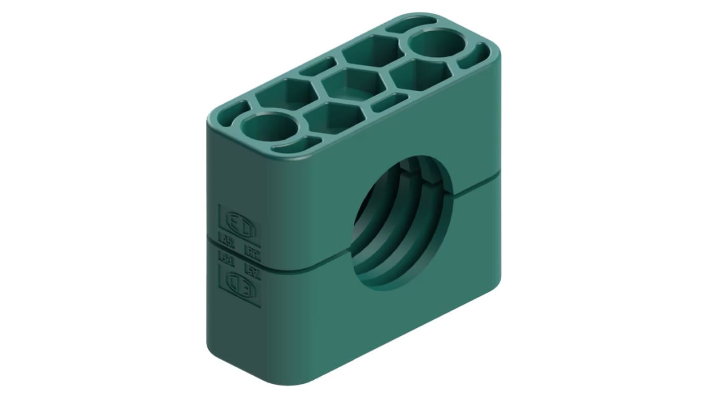 Parker Double Hydraulic Pipe Clamp for 20mm tube, RAP320X | RS