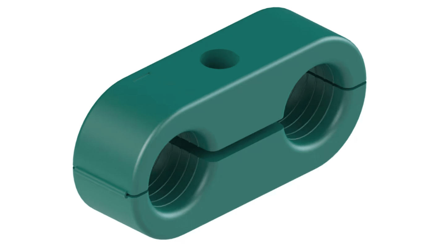 Parker Double Hydraulic Pipe Clamp for 12mm tube, ROPD312X | RS