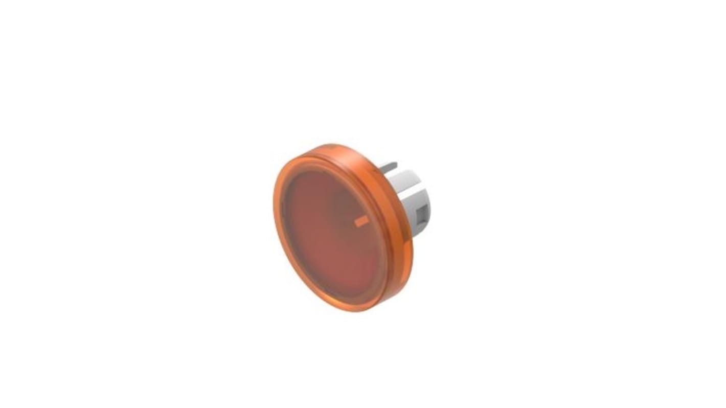 61-9642.3 | Indicator Lens Flat Style, Orange, 19.7mm diameter | RS