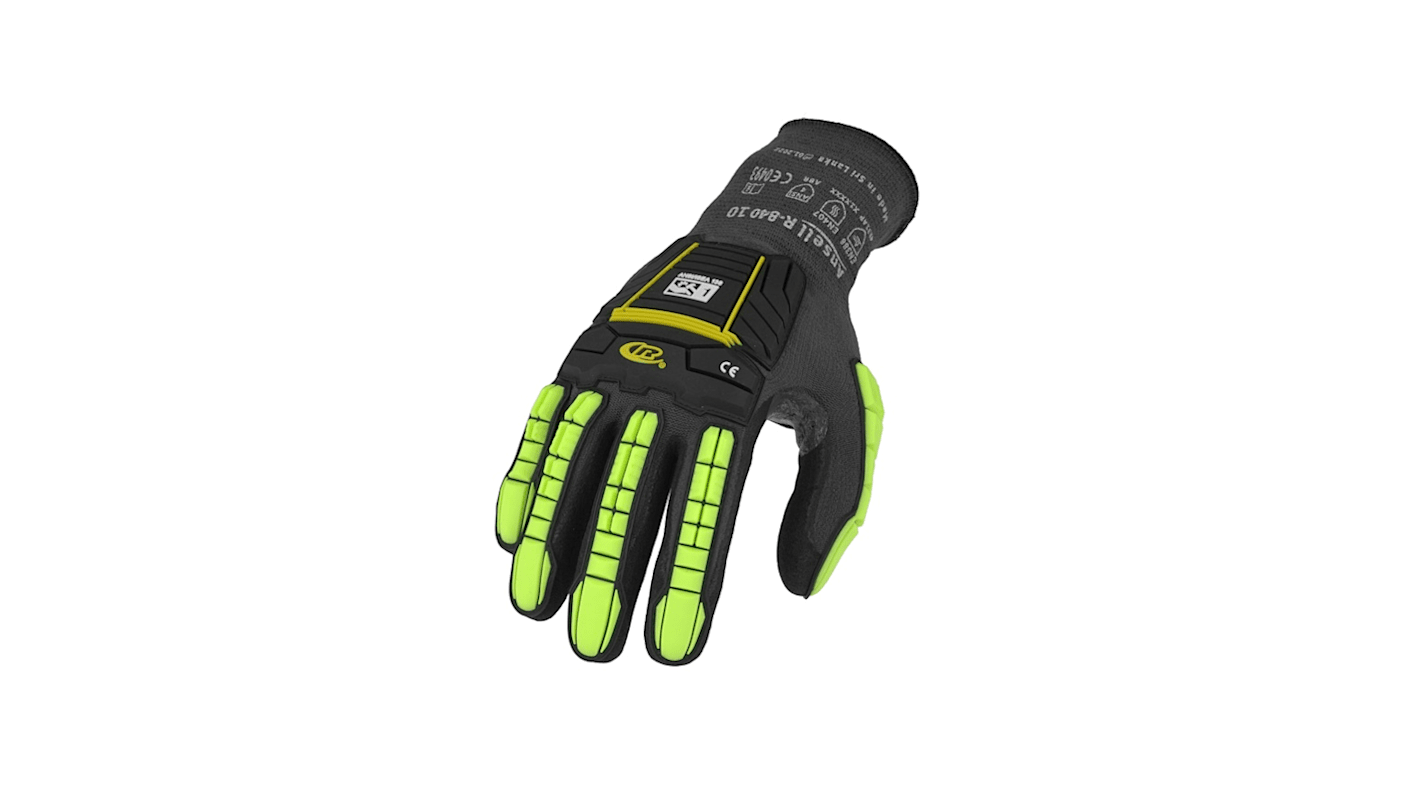 R840/7 | Ansell RINGERS R840 Black, Green Nylon, Spandex Assembly of ...