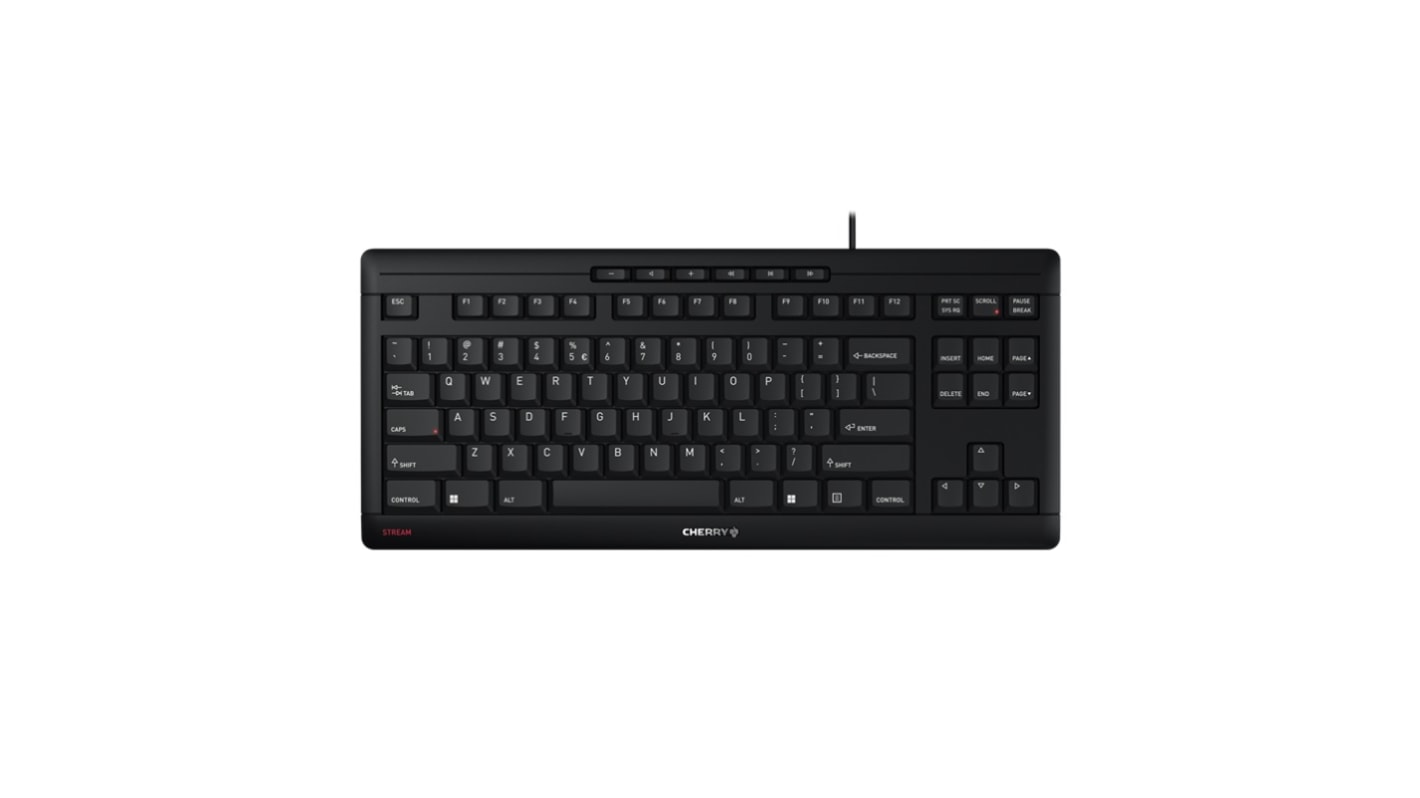 JK-8600EU-2 | Cherry CHERRY STREAM KEYBOARD Wired USB Keyboard, Qwerty ...
