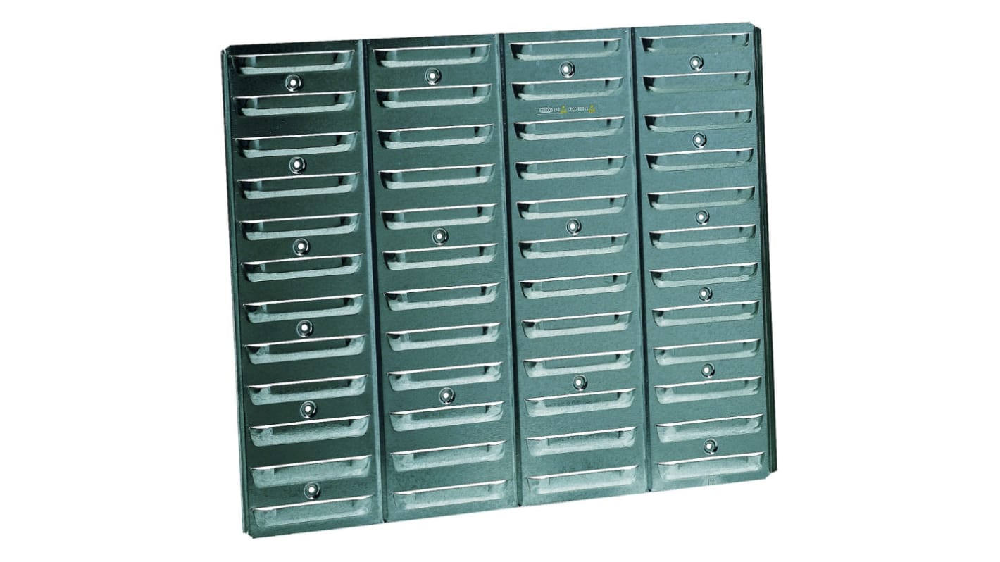 106573 | Raaco Steel Bin Wall Panel, 440mm x 520mm, Black | RS