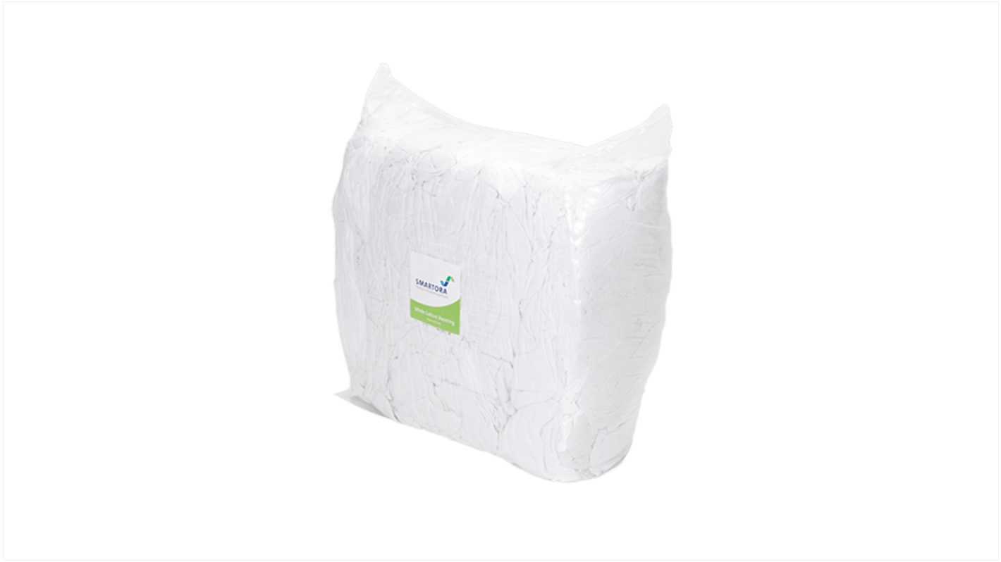 WS10 | Davis & Moore Premium Sheeting Rags 10K White Cotton Wipes for ...
