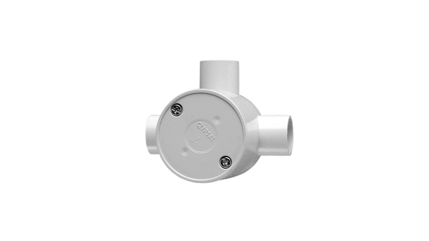 240/20/3D-GY | Clipsal Electrical Series 240 Series White PVC Junction ...
