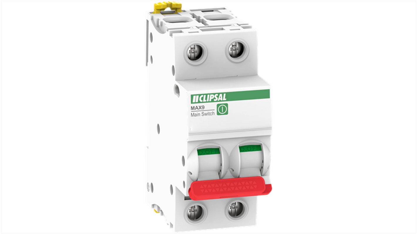 MX9MS2100 | Clipsal Electrical 2 Pole DIN Rail Isolator Switch - 100A ...