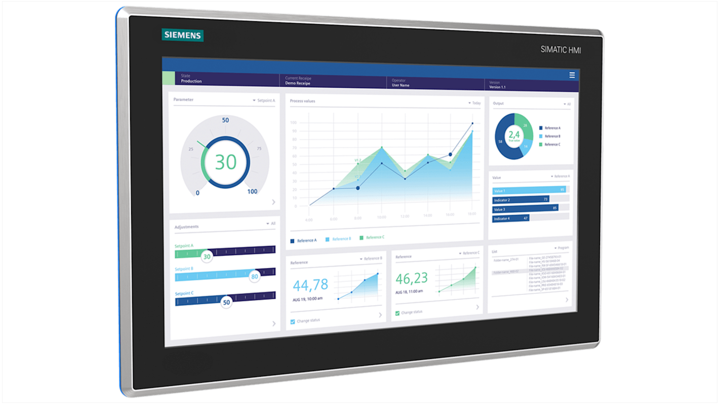 6AV2128-3UB40-0AX0 | Siemens 6AV2128 Series MTP1900 Unified Comfort HMI ...