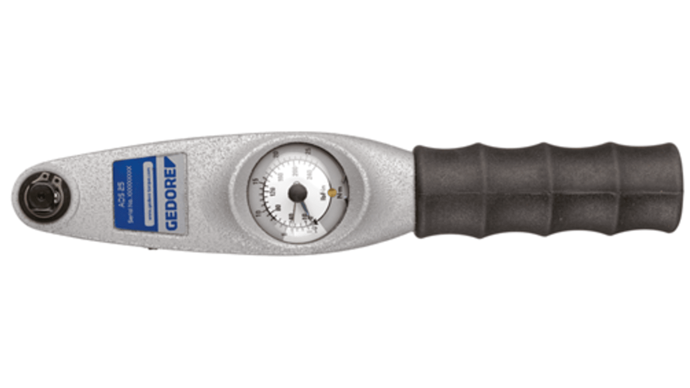 3108473 | Gedore ADS 25 S Dial Torque Wrench, 5 → 25Nm, 3/8 in Drive ...