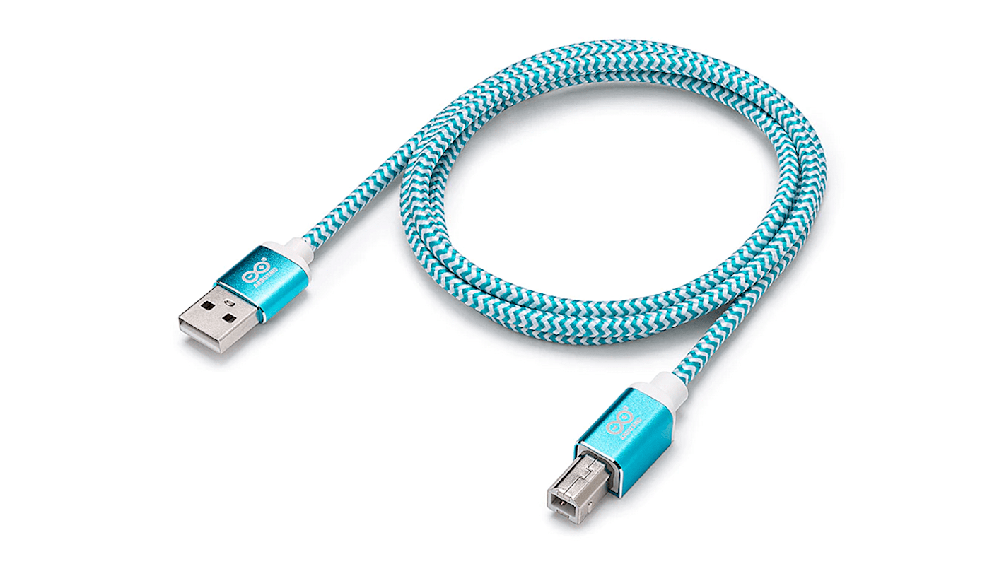 TPX00132 | Arduino USB 2.0 Cable type A/B 1M Teal | RS
