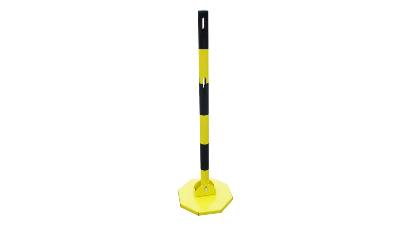 BSP100NJ | Viso Black & Yellow Steel Barrier Post | RS