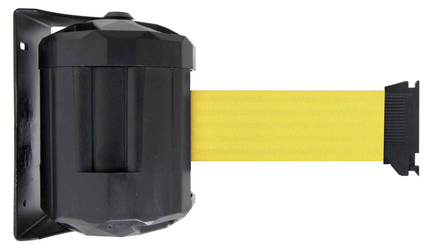 RWX20JA | Viso Yellow Steel Retractable Barrier, 2m, Yellow Tape | RS