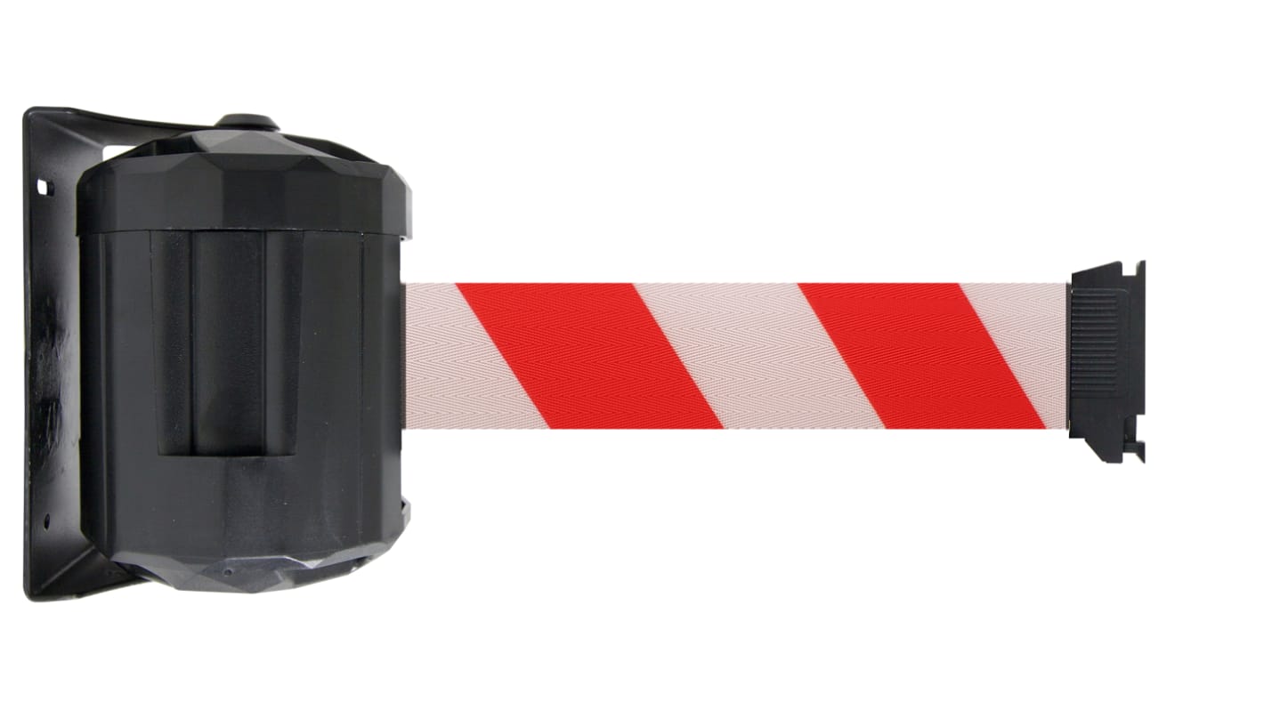 RWX20RB | Viso Red & White Steel Retractable Barrier, 2m, Red, White ...