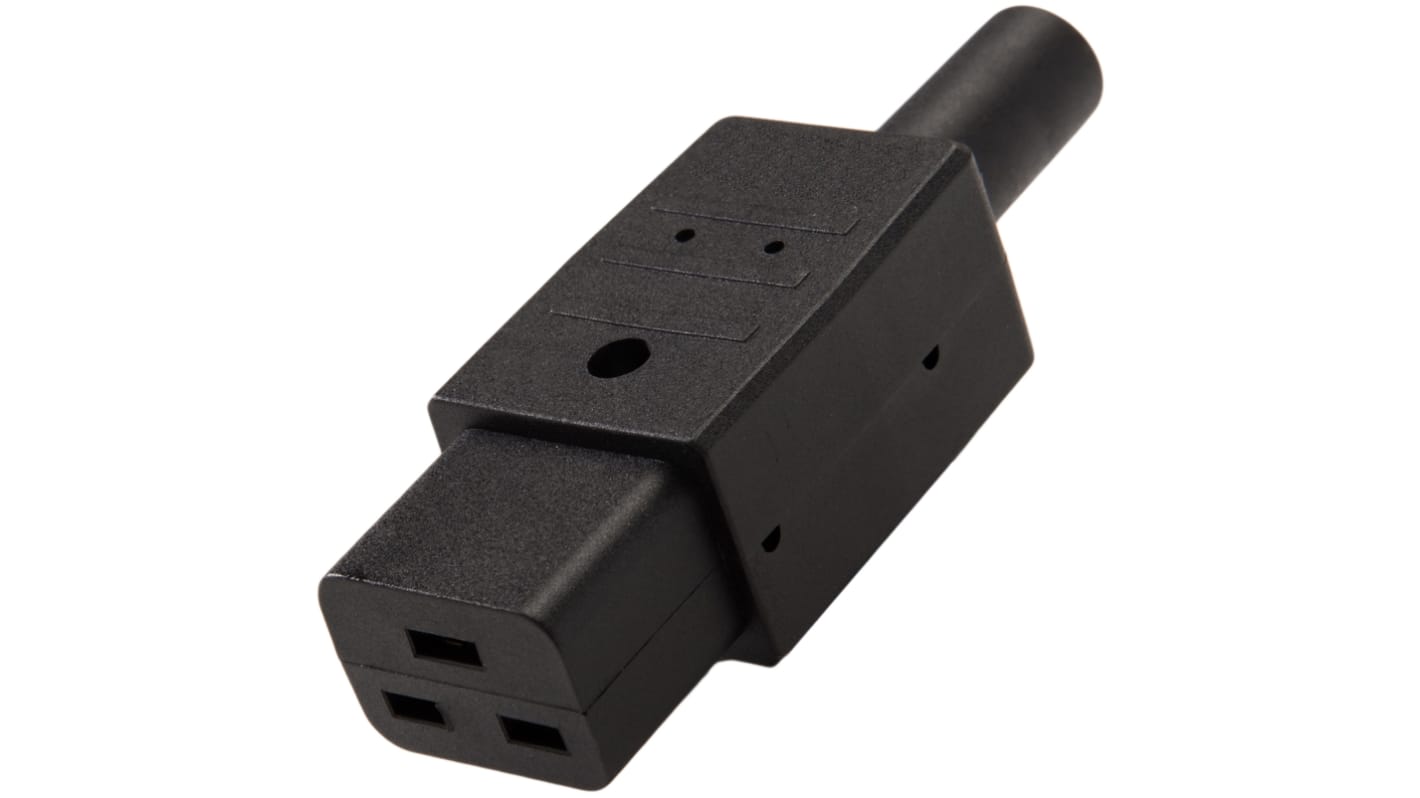 RS PRO C19 Cable Mount IEC Connector Socket, 16A, 250 V | RS