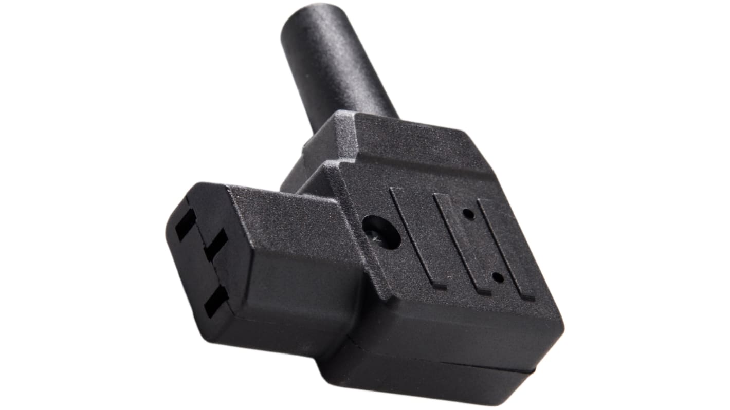RS PRO C13 Right Angle Cable Mount IEC Connector Socket, 10A, 250 V | RS