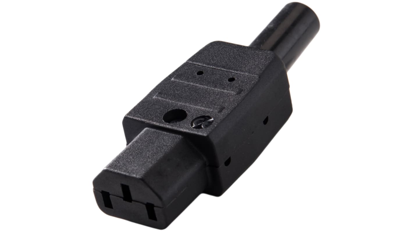RS PRO C13 Cable Mount IEC Connector Socket, 10A, 250 V | RS
