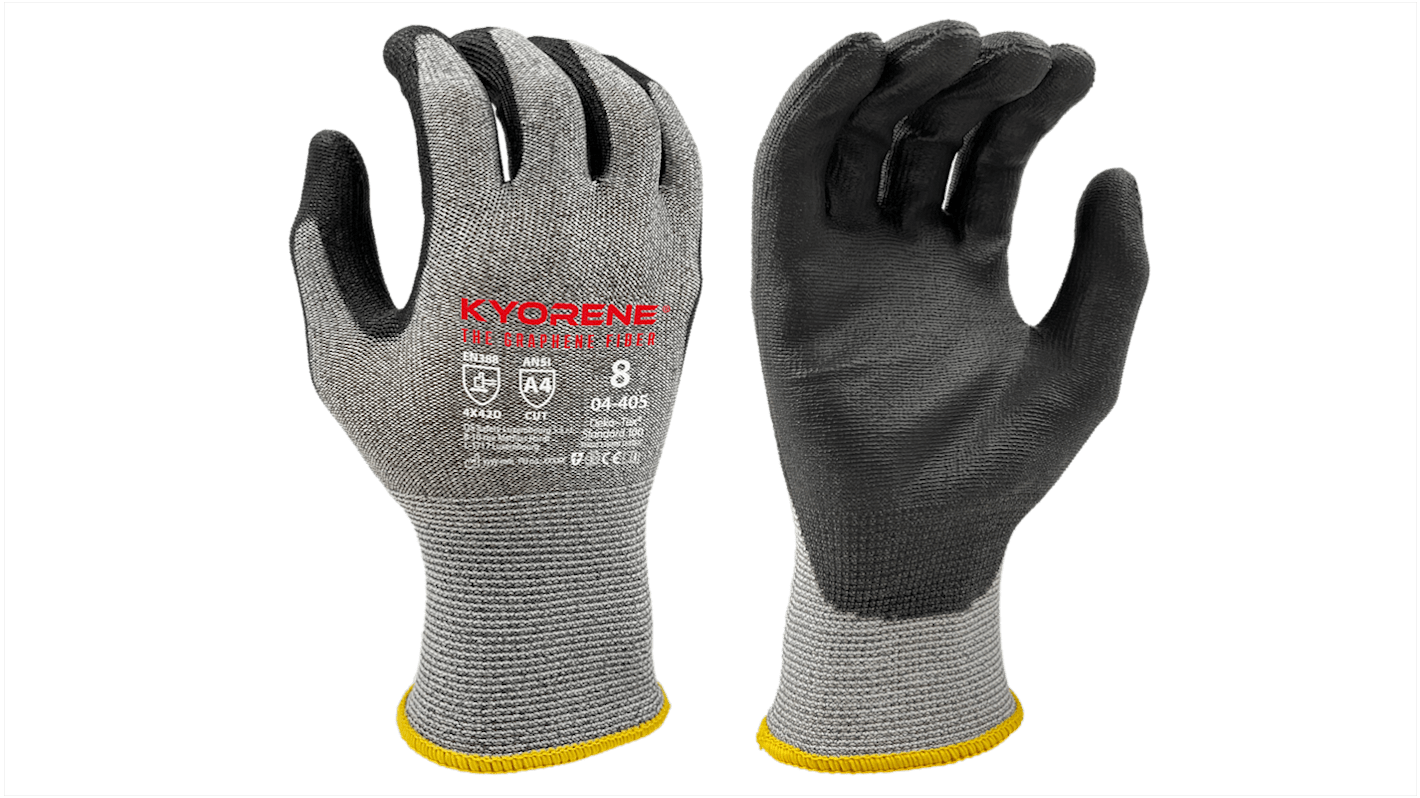 04-405 taille 11 | KYORENE 04-405 Black, Grey Graphene, Nylon Cut ...