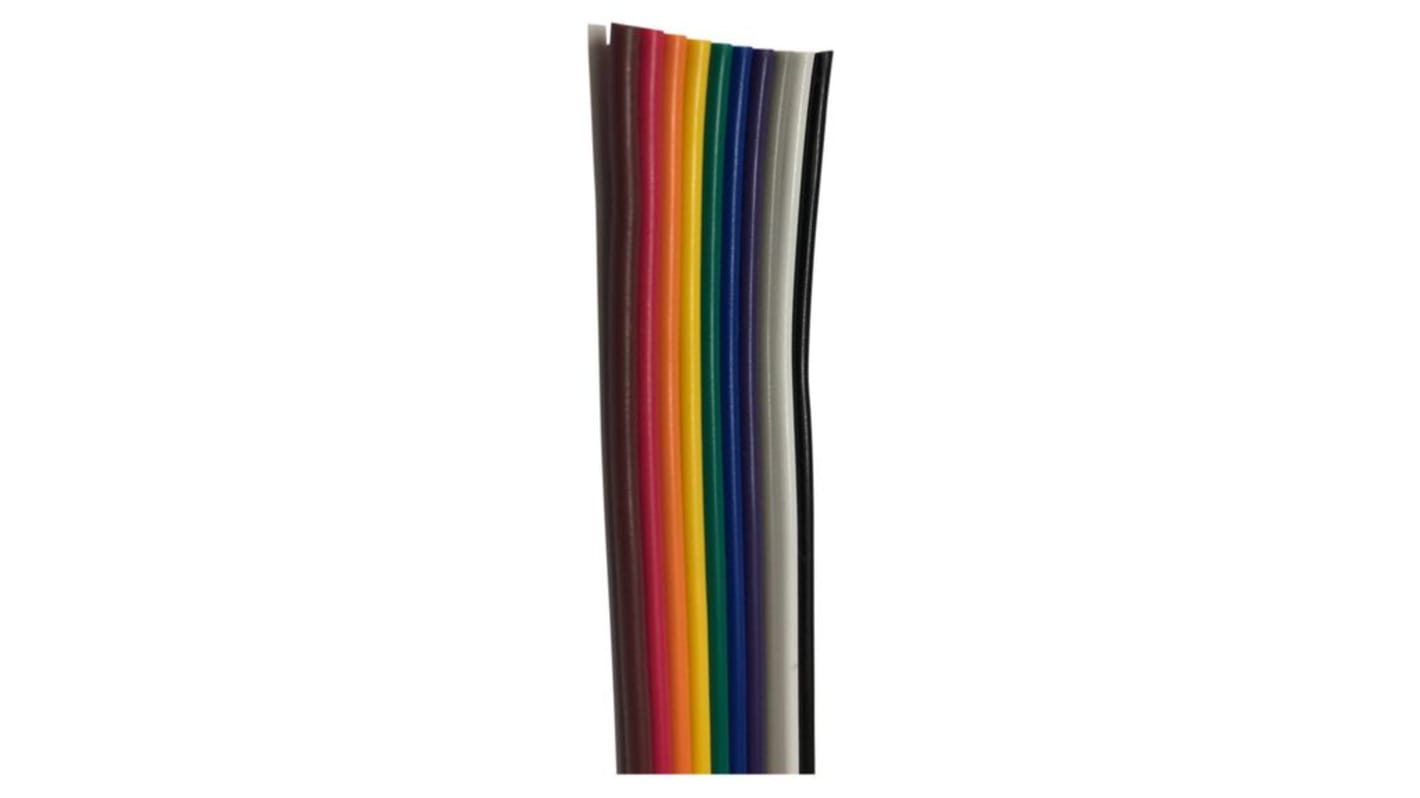 RND 475-00799 | Ribbon Cable,PVC, 10Pole 0.75mm² | RS