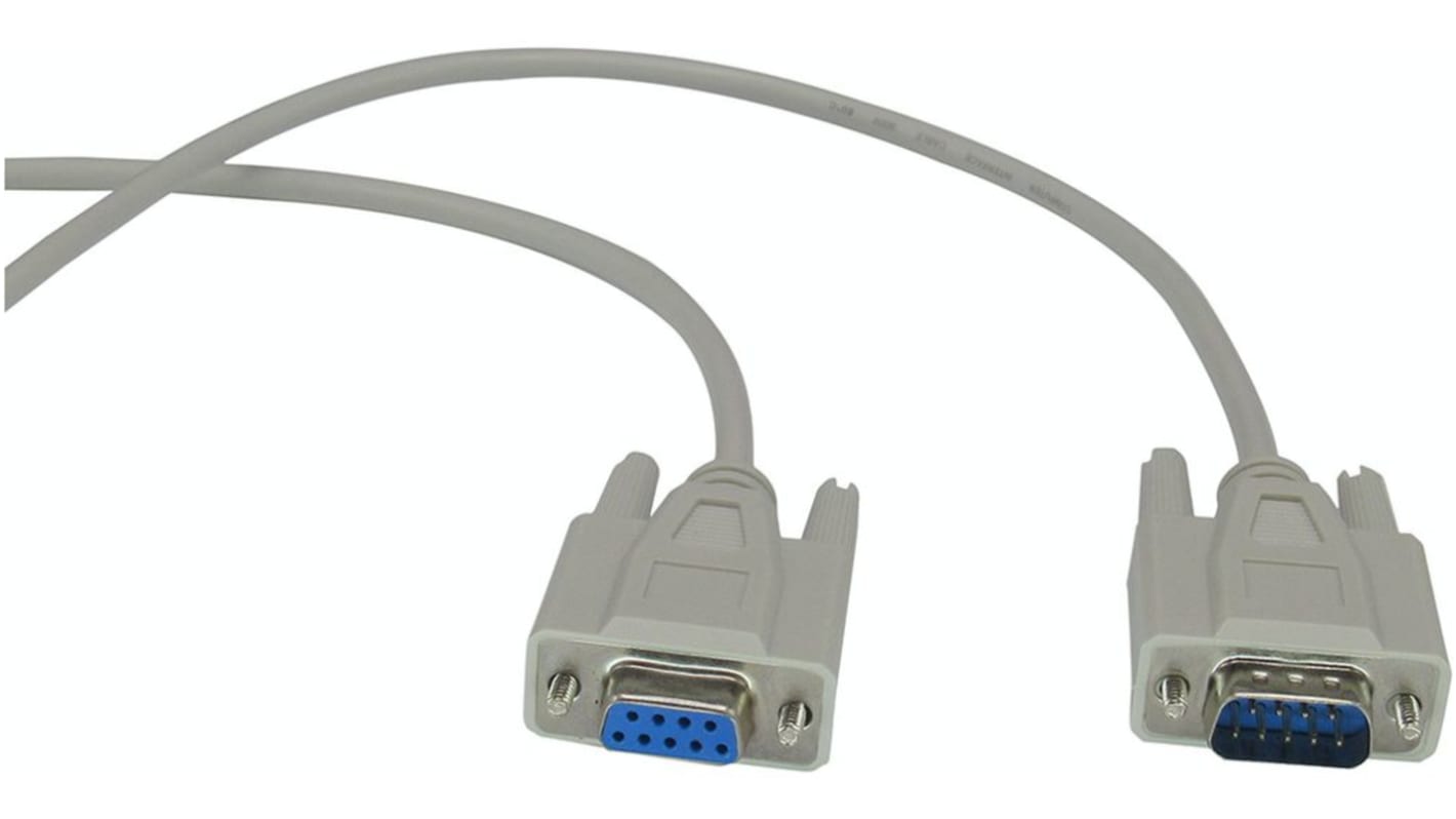 RND 765-00022 | D-Sub cable 1.8 m Beige 9-Pin M/F | RS