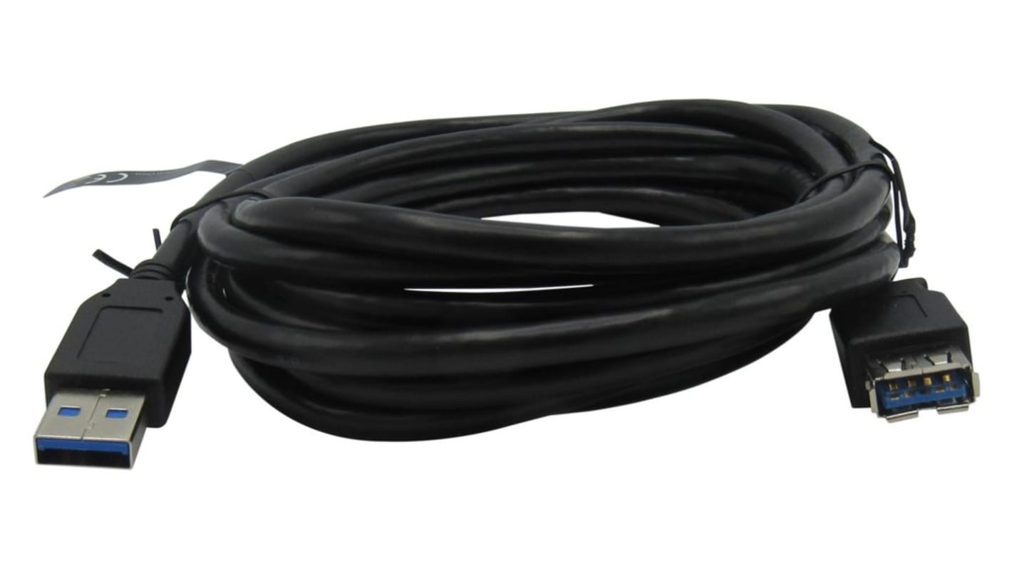 RND 765-00087 | USB 3.0 cable 3m Black M/F | RS
