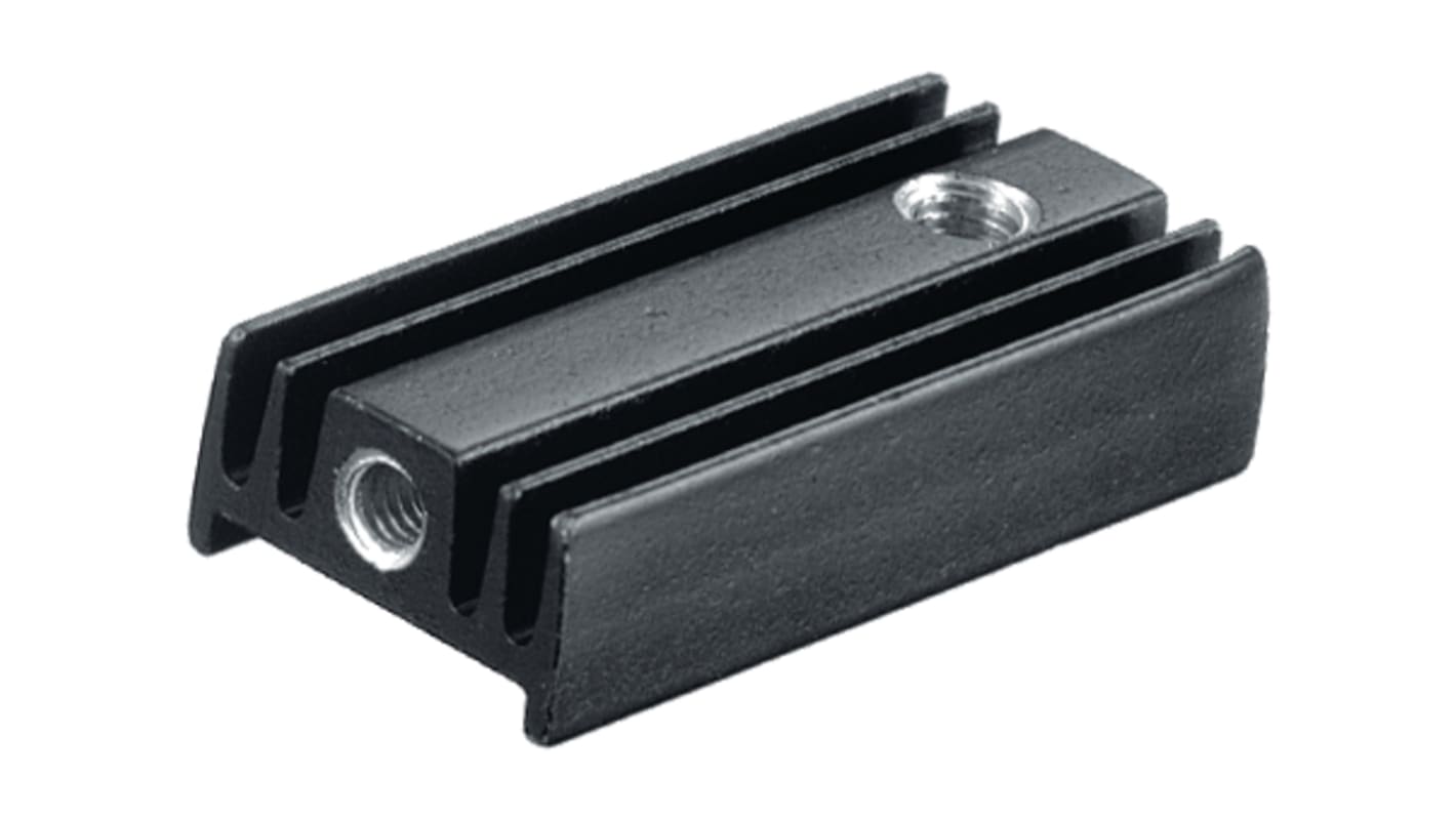 SK 95 25 SA 1XM3 1XM2,5 | Heat sink 25mm 40 K/W black anodised | RS