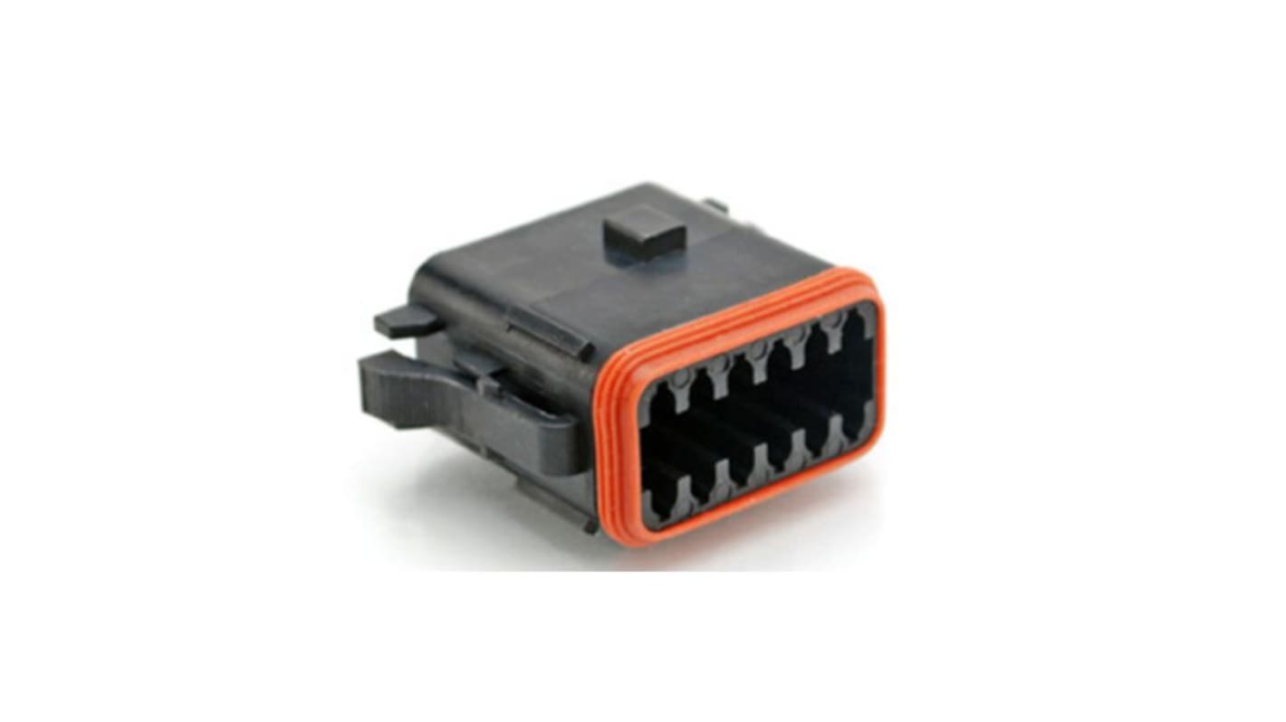 AT06-12SB | Amphenol Industrial, AT Receptacle 12 Way Crimp Housing | RS