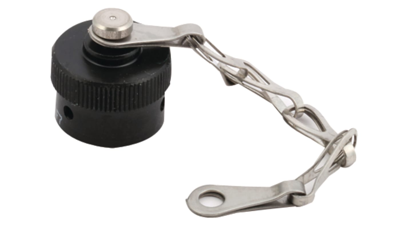 62IN 738 12 624 | Amphenol Black End Cap, Shell Size 12 for use with ...