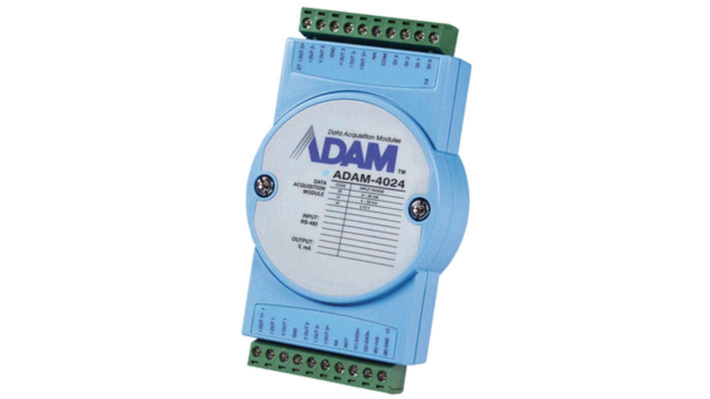 ADAM-4024 | Advantech Adam 4000 Series Analogue Output Module, Digital, Analogue, 30 V | RS