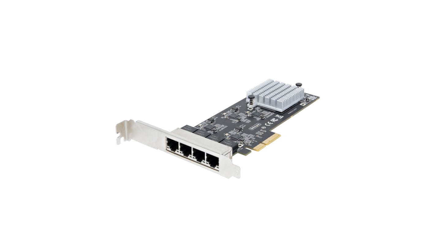 PR42GI-NETWORK-CARD | StarTech.com 4 Port PCIe RJ45 Network Card, 10 ...