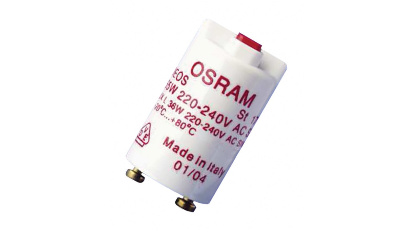 Osram 4050300854106 Fluorescent Light Starter, 65 W, 240 V, 40.3 mm ...