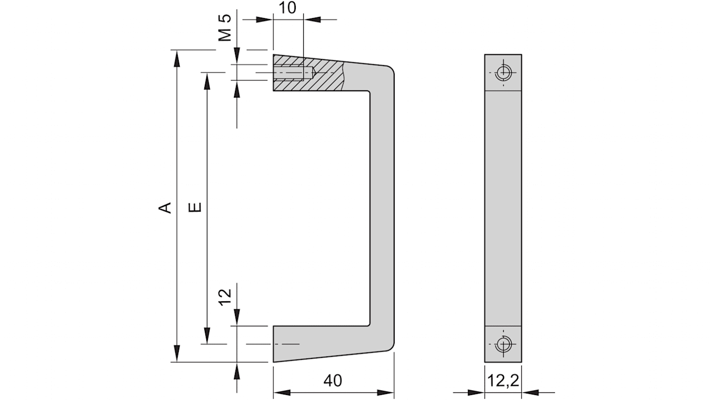 10501-007 | nVent SCHROFF Guide Rail Handle for Use with Subracks, 5U | RS