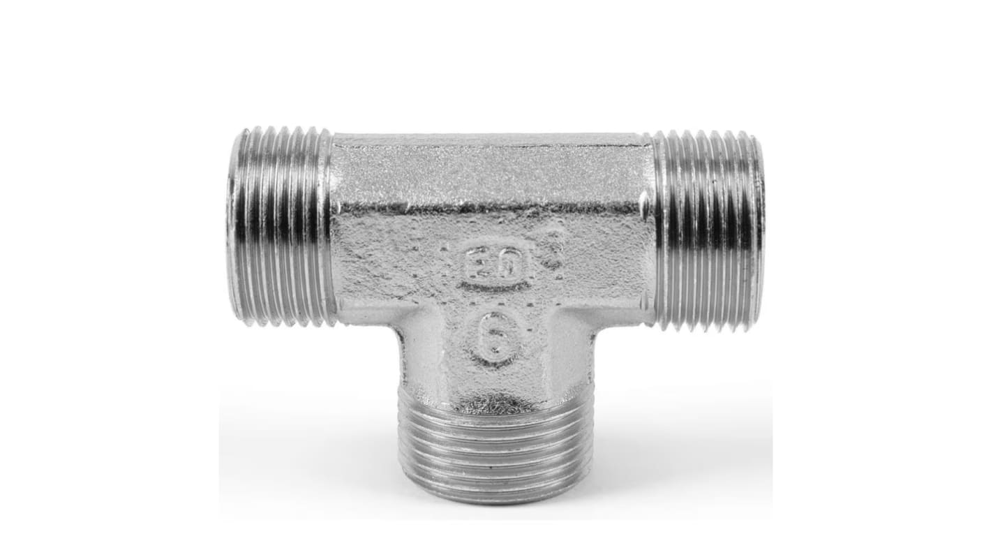 Parker Hydraulic Union Tee Compression Tube Fitting 24° Cone Male to 24 ...