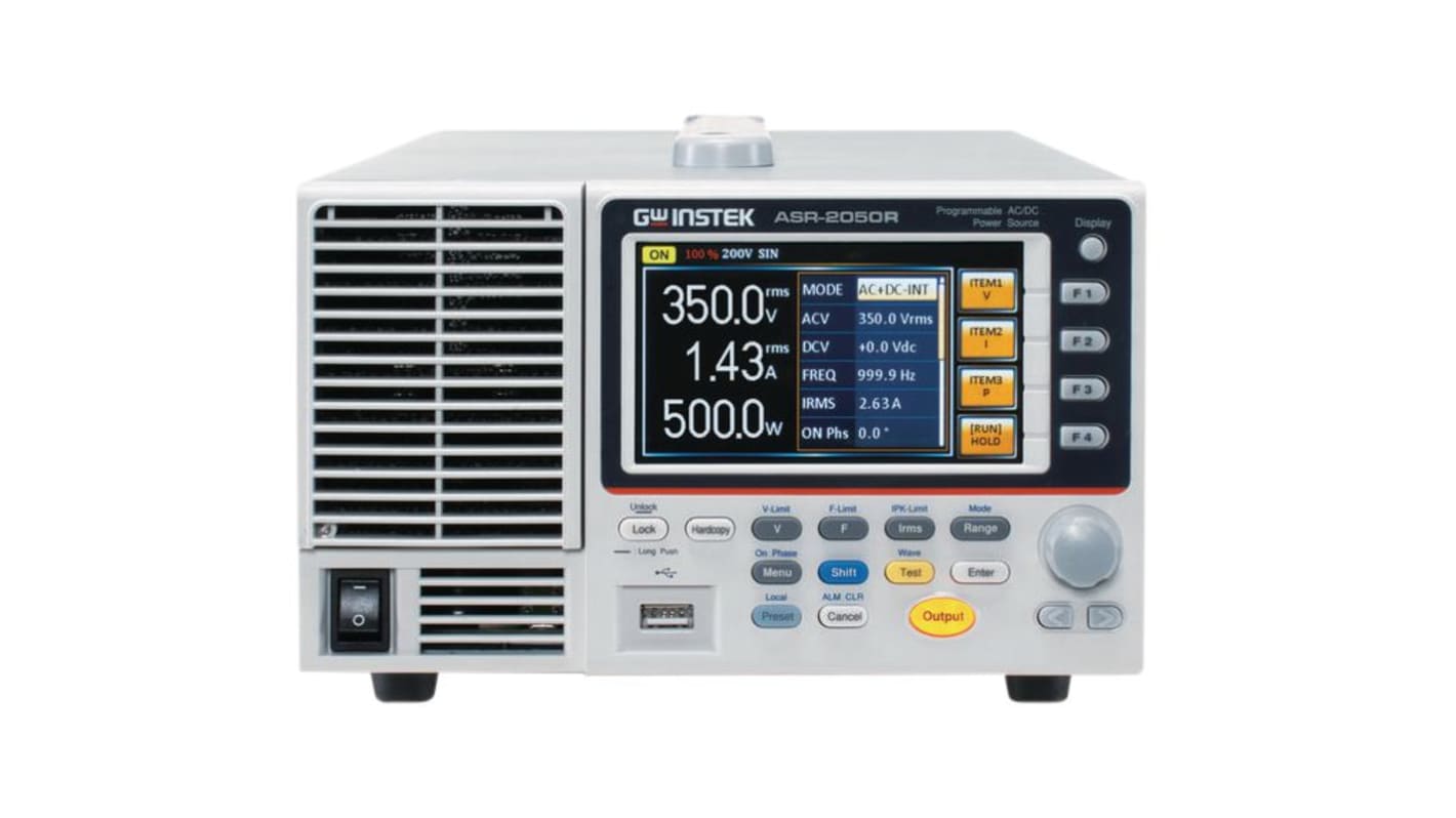 ASR-2050R | GW Instek ASR 2000 Series Bench Power Supply, 500V, 5A, 1 ...