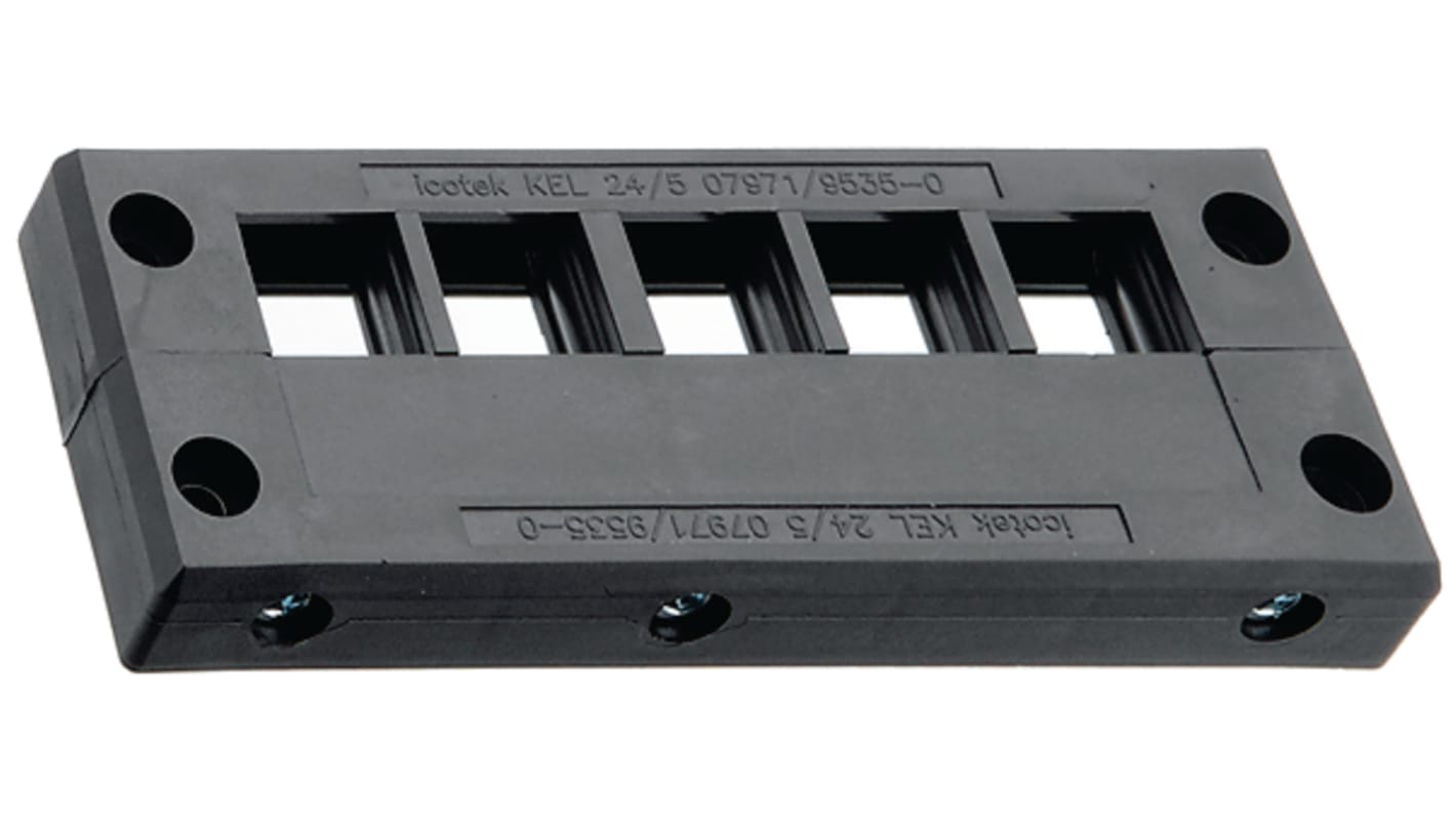 KEL 24/5 | Icotek Polyamide Cable Trunking Frame, 147 x 58 x 17mm, KEL | RS