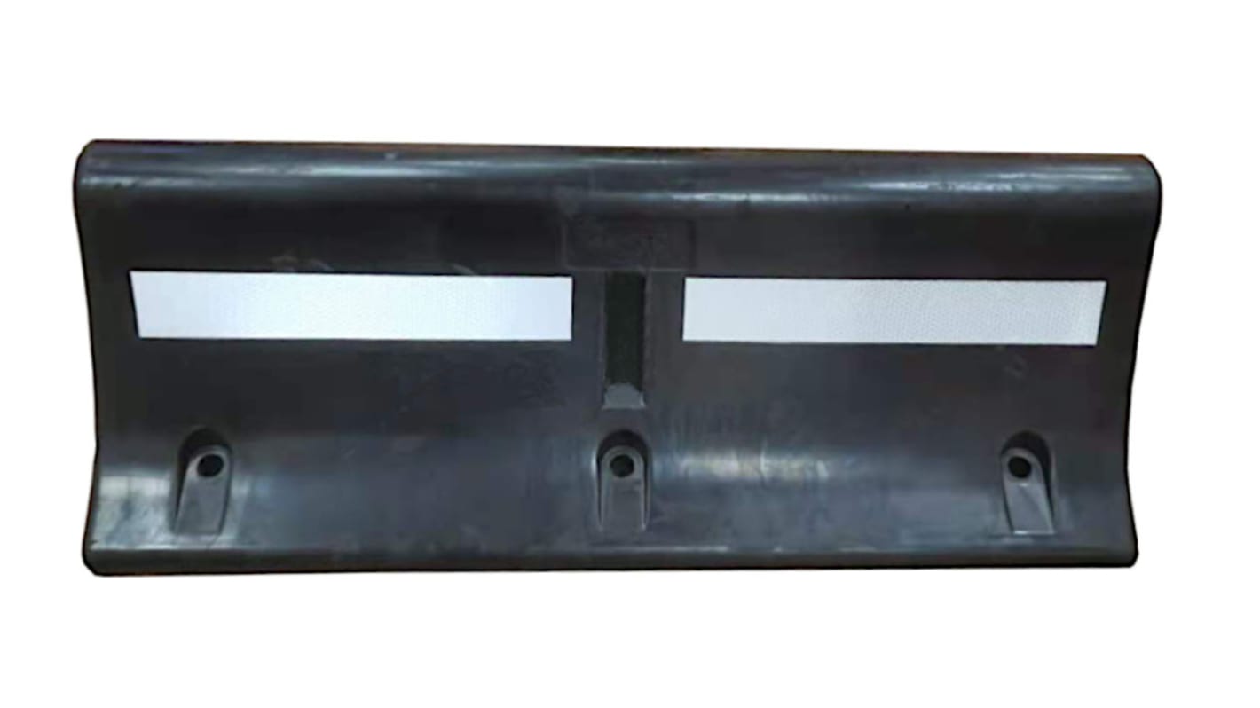 RS PRO High Visibility Rubber Speed Bump, 800 mm x 340mm x 190 mm | RS