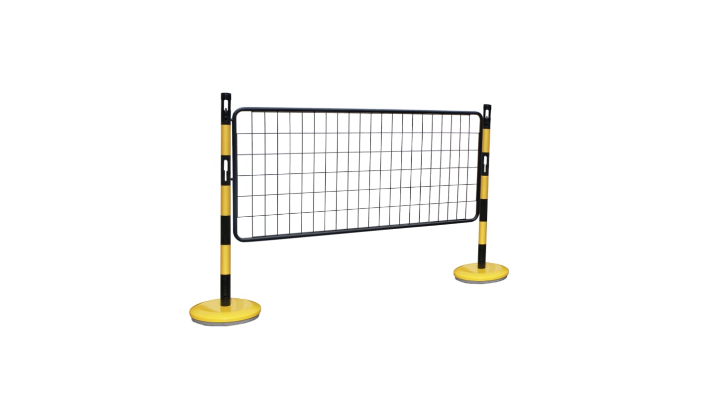 RS PRO Black & Yellow Steel Post & Panel Kit | RS