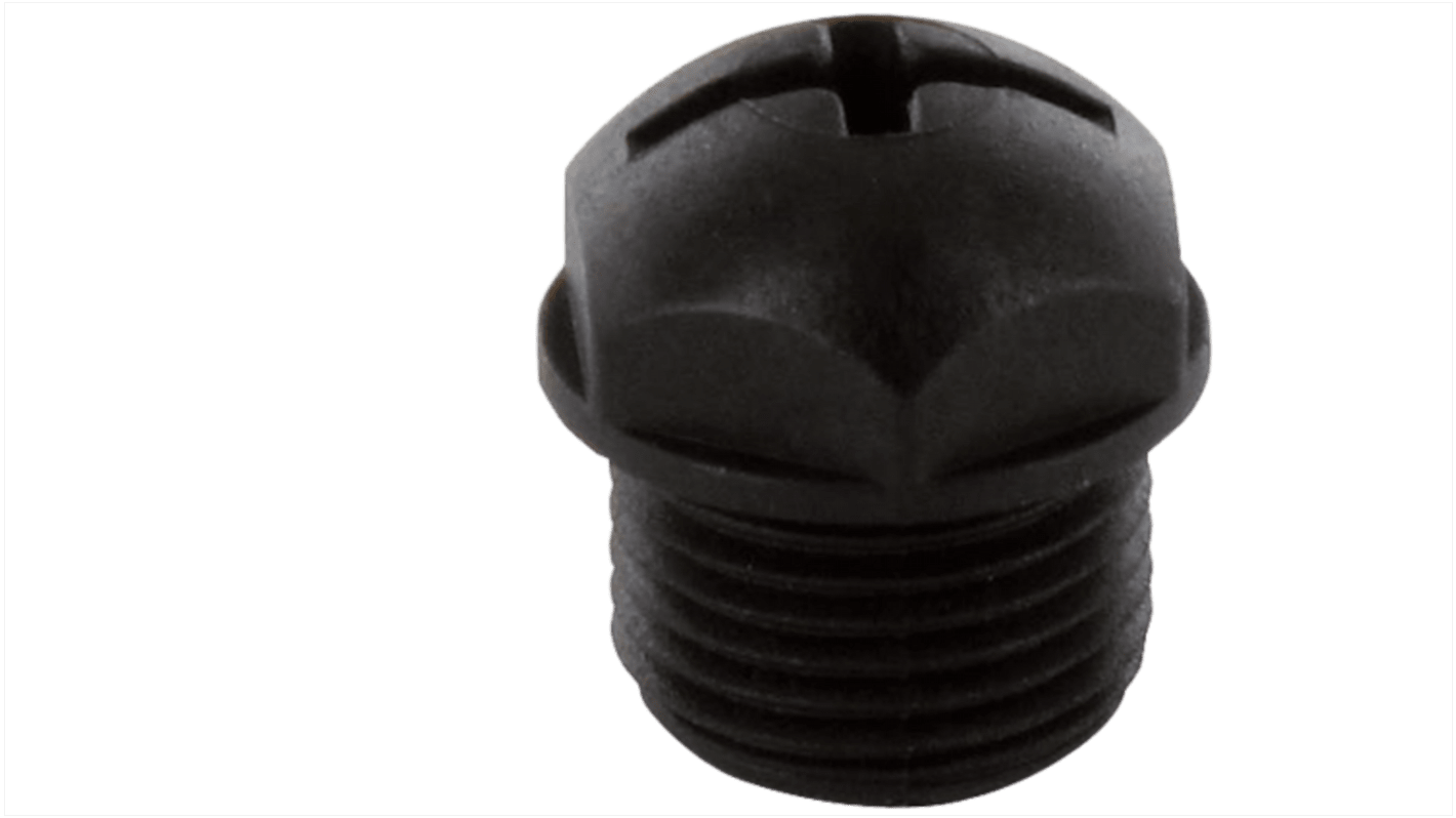 55468 | Murrelektronik Limited Black Blind Cap, Shell Size M12 x 1mm ...