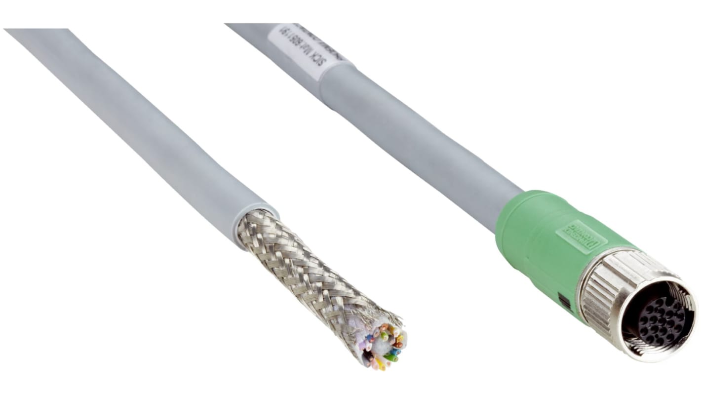 YF2ASD-030XXXXLECX | Sick YF2ASD Series, M12 Cable & Connector, 3m ...