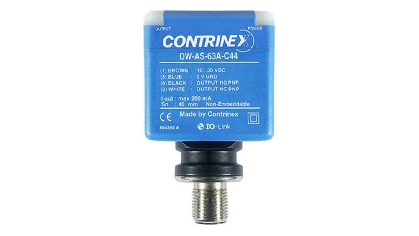 1202530456 | Contrinex from Molex 120253 Series Inductive Rectangular-Style Proximity Sensor, 40 ...