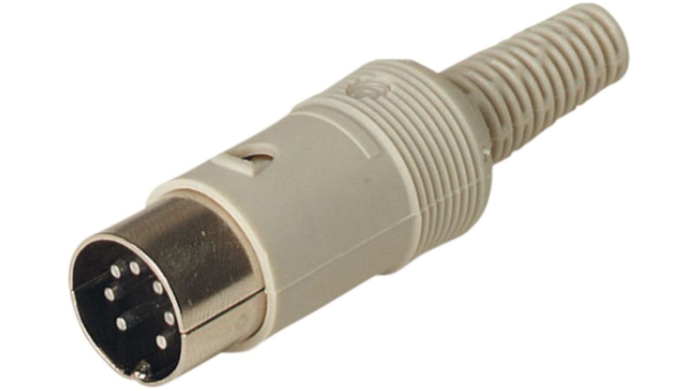 Industrial Circular Connectors, 7 Contacts, Cable Mount, Plug, Male ...