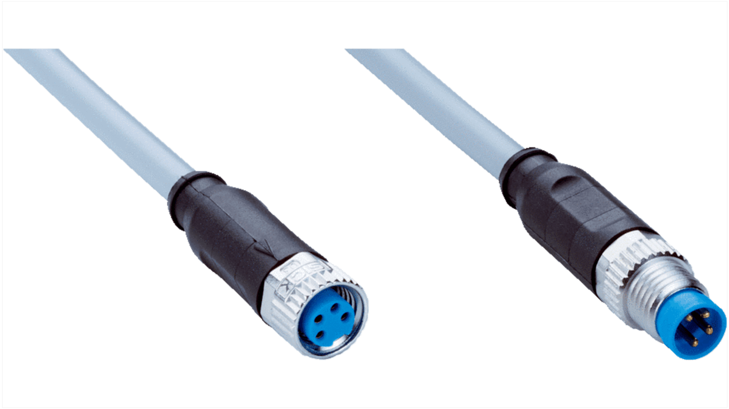YF8U14-030VA3M8U14 | Conector y cable Sick, con. A M8 Hembra, 4 polos ...