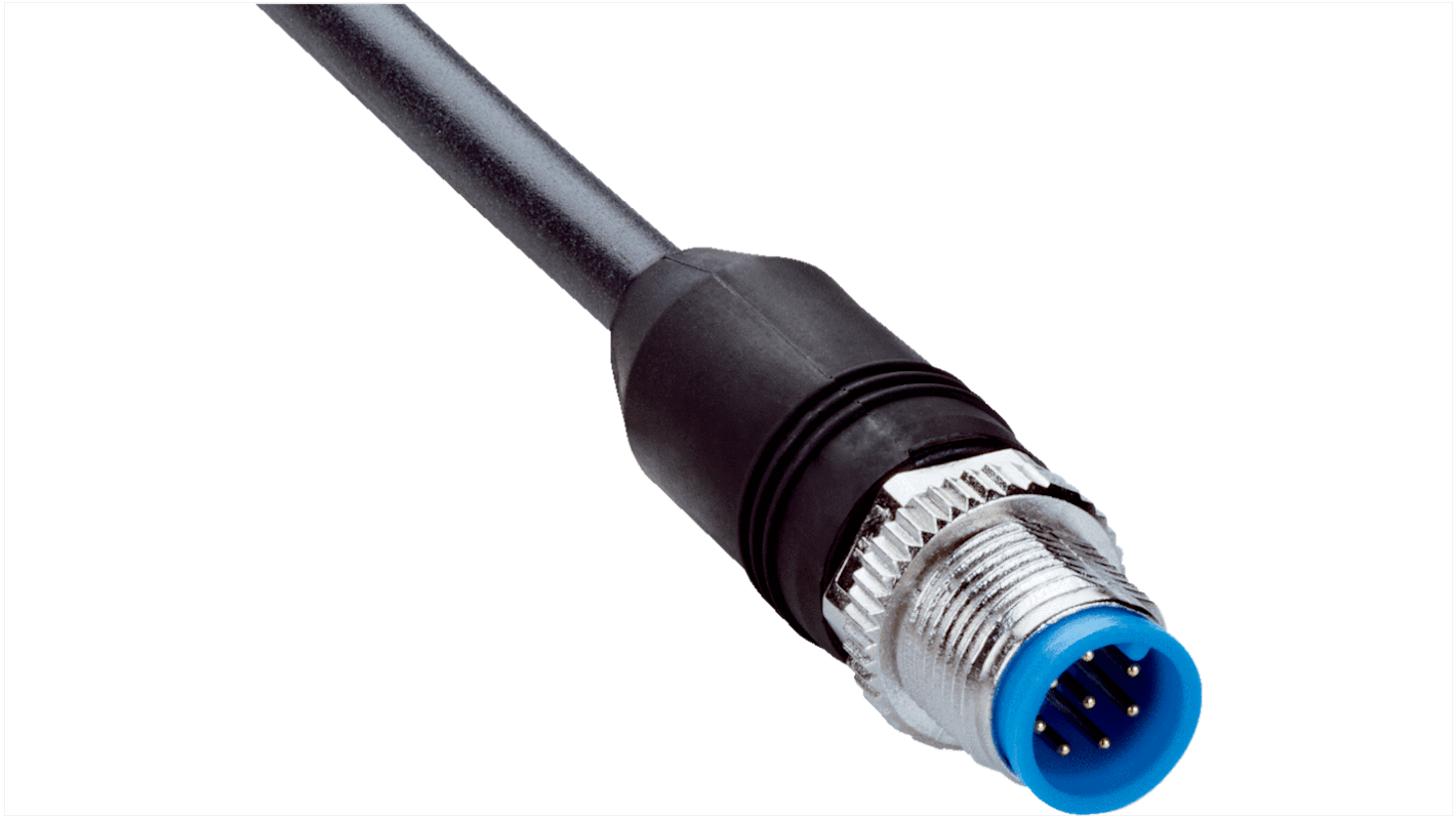 YM2A18-100UA5XLEAX | Sick Straight Male 8 way M12 to Connector & Cable ...
