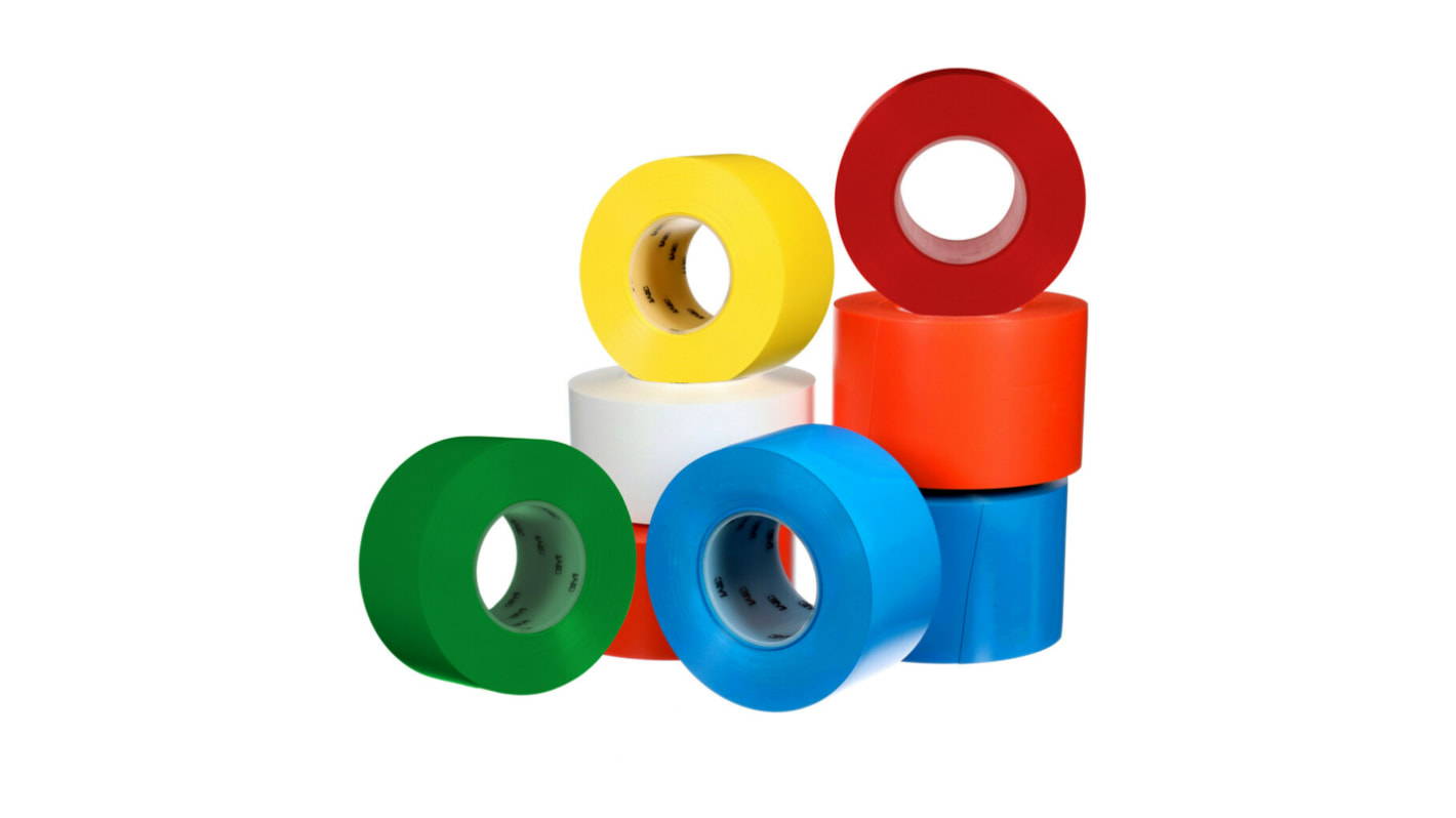 7100251995x6 | 3M 971 White Vinyl 1296in Floor Tape, 0.43mm Thickness | RS