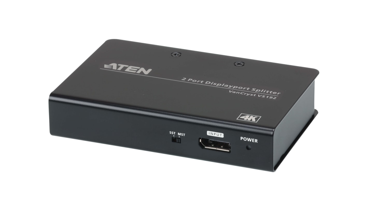 VS192 | Aten 2 Port 1 Input 2 Output DisplayPort Splitter 4096 x 2160 | RS
