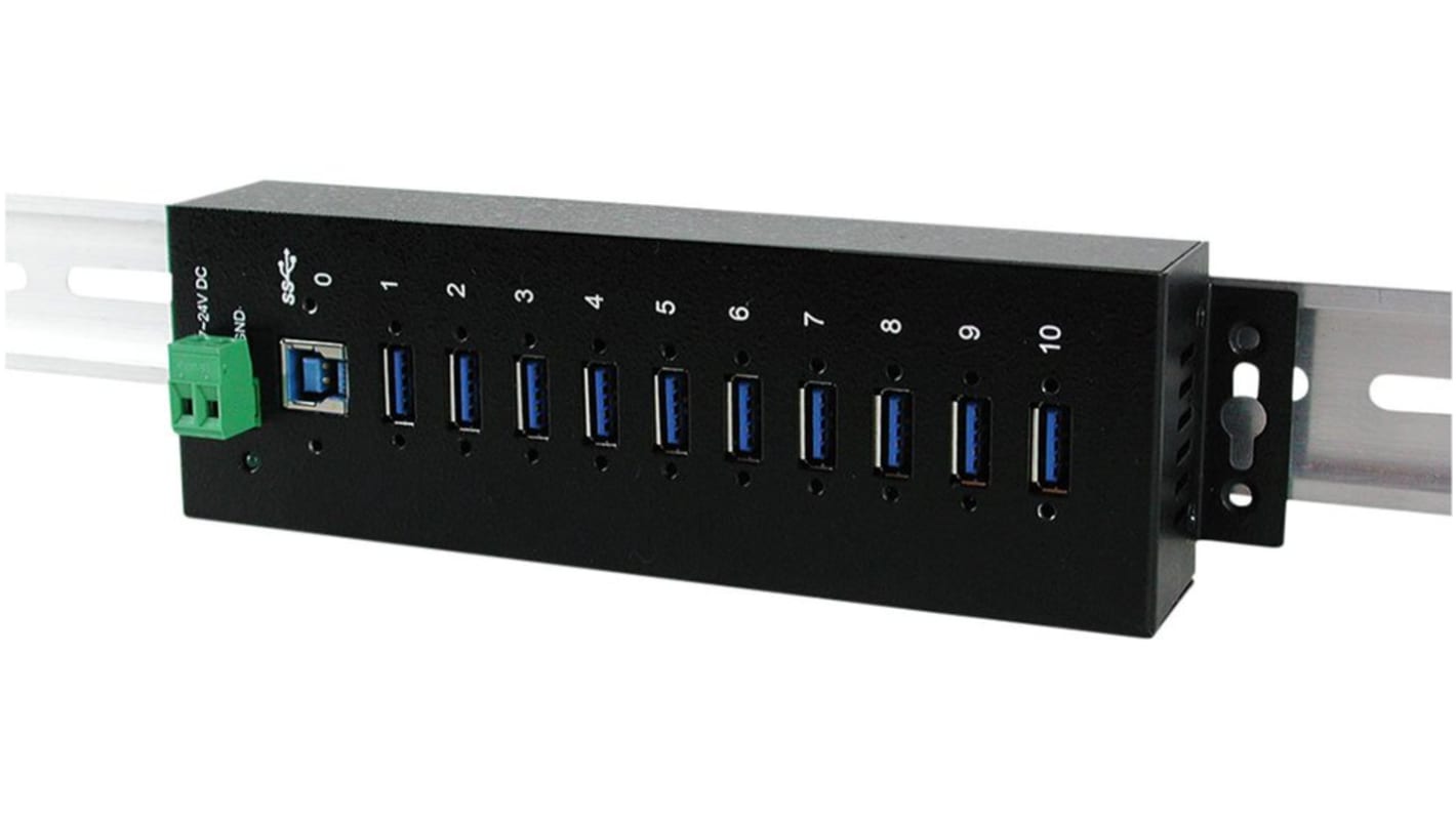 EX-1110HMVS | Exsys 10 Port USB 3.0 USB A, USB B USB 3.0 Hub, USB Bus ...