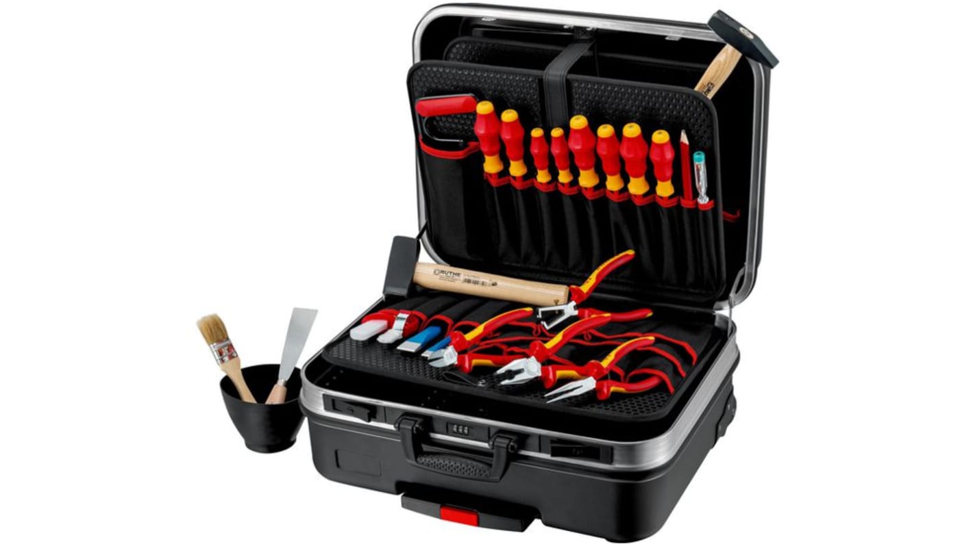 00 21 06 HL S | Knipex 24 Piece Electricians Tool Kit with Case, VDE ...