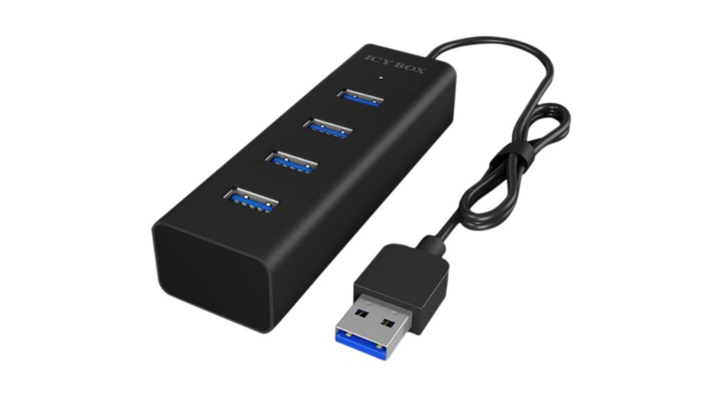 IB-HUB1409-U3 | ICY BOX 4 Port USB 3.0 USB A USB 3.0 Hub, USB Bus ...