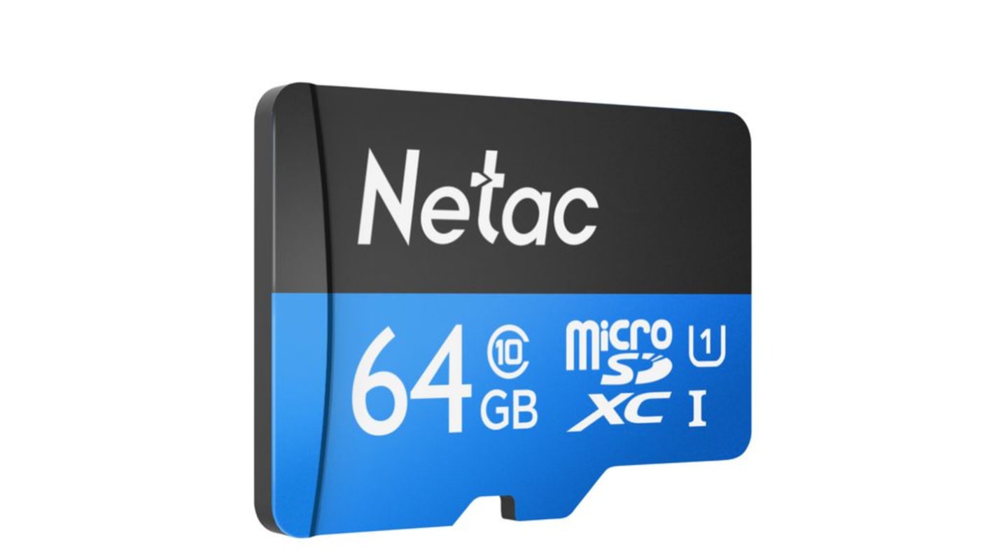 NT02P500STN-064G-S | Netac 64 GB MicroSD Micro SD Card, Class 10 | RS