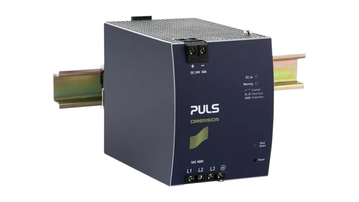 XT40.241 | PULS X Power Supply, 400V ac Input, 24V dc Output, 40A ...