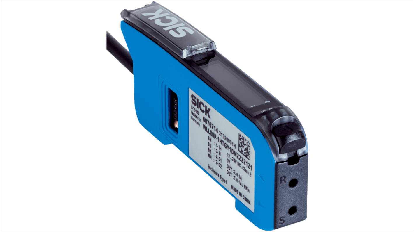 WLL80P-1IU2Y1DMZZZZ1Z1 | Sick Fibre Optic Sensor, PNP/NPN Output, IP54 ...